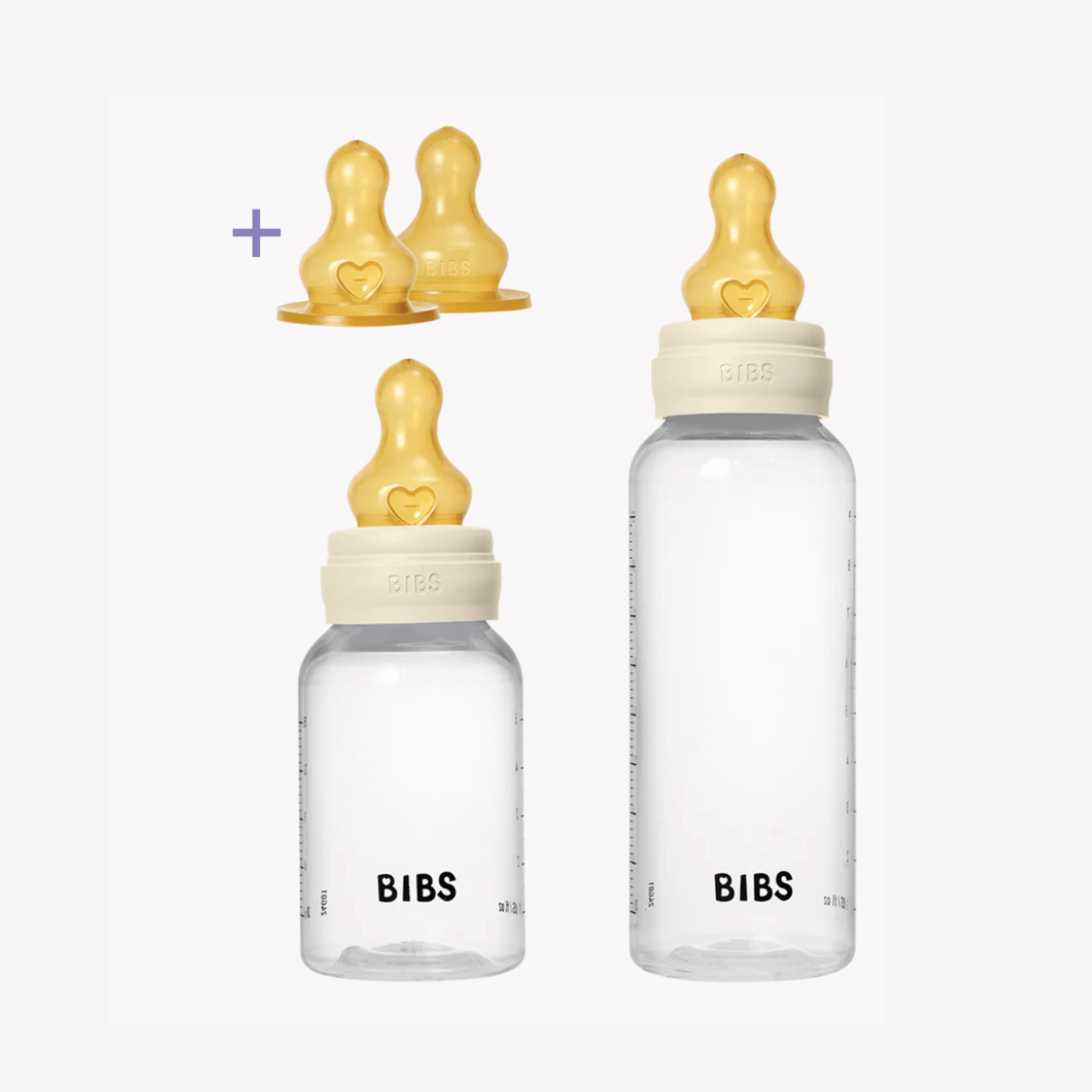 BIBS Grow and Flow Plastic Bottle Set, Ivory - Latex – Kollektive ...