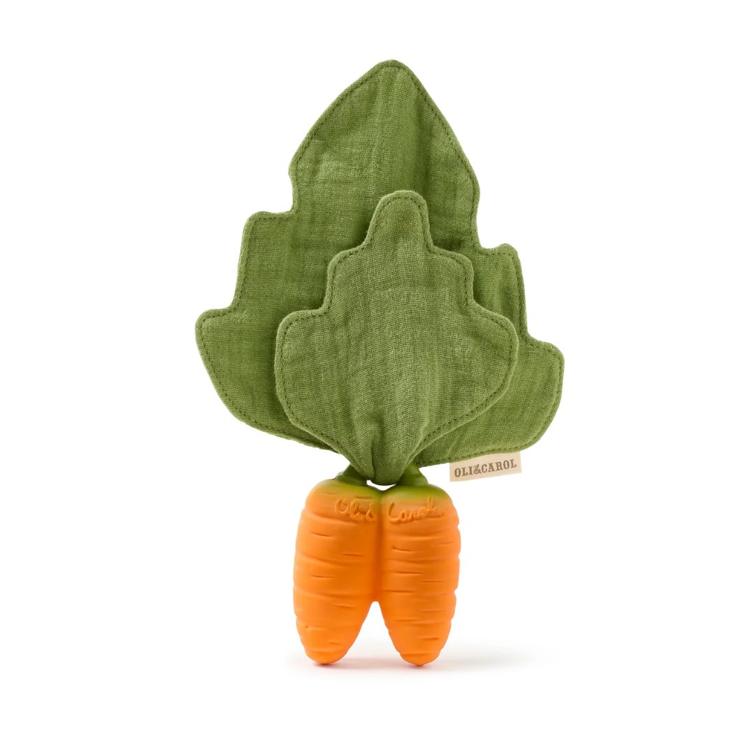 Cathy the Carrot Mini Doudou-Teether – Kollektive - Official distributor
